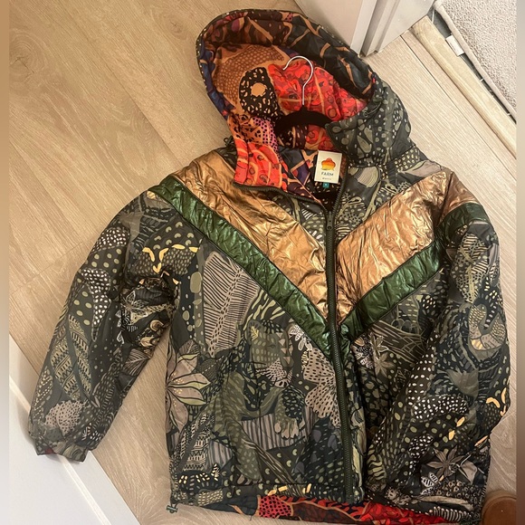 FARM Rio | Jackets & Coats | Farm Rio Puffer Reversible Jacket | Poshmark